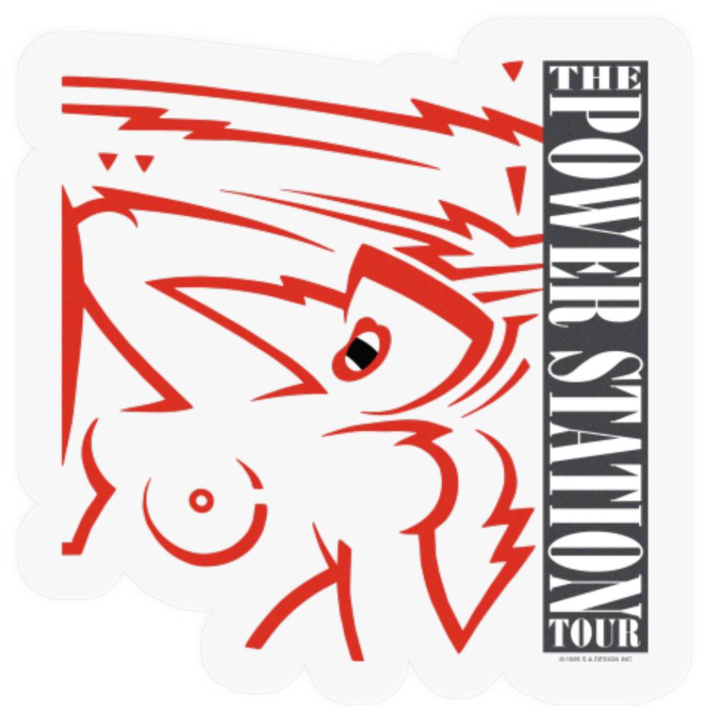 Vintage 1985 The Power Station Get It On Tour Stickers Designed & Sold ...