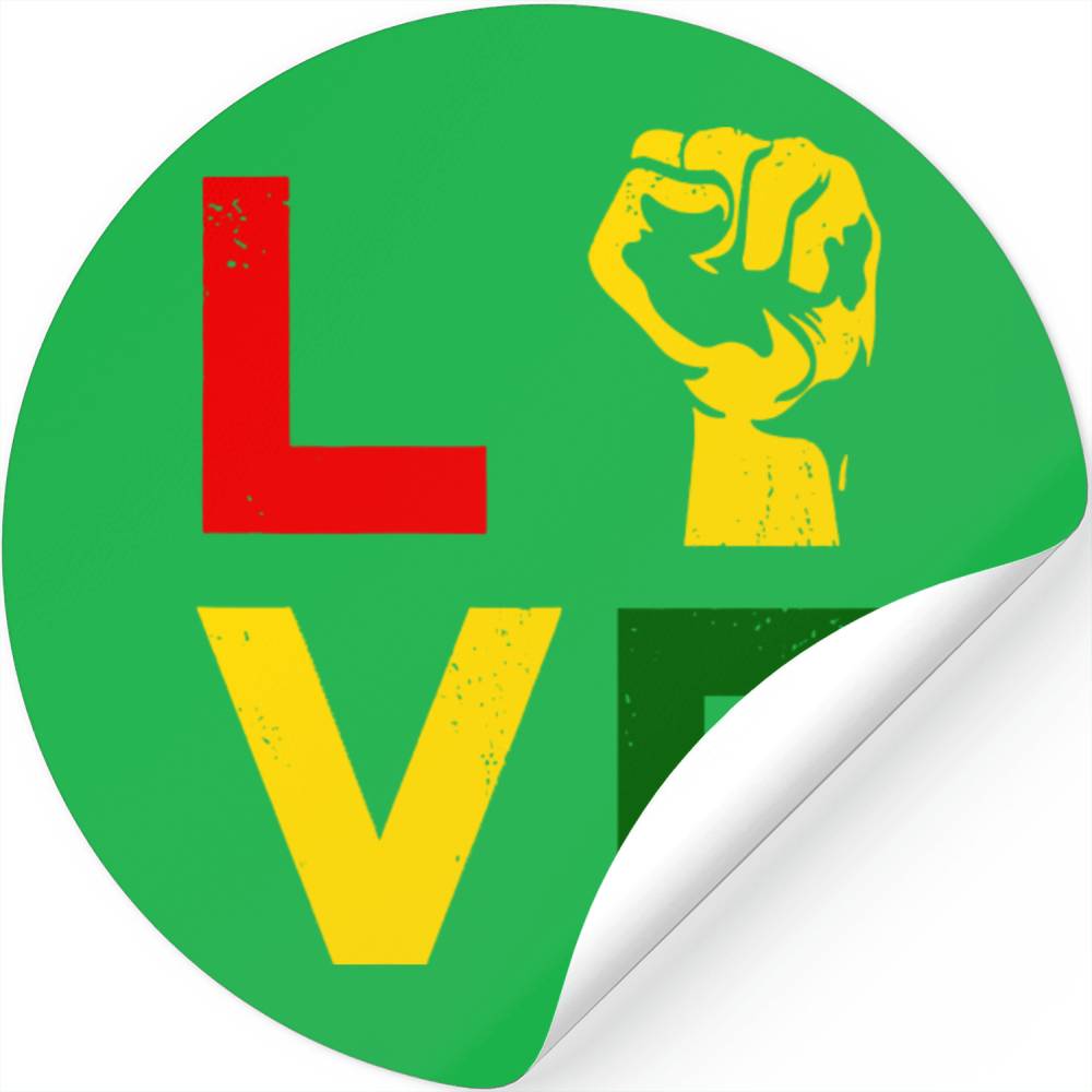 Vintage Love Emancipation Day Melanin Black Pride Sticker Designed ...