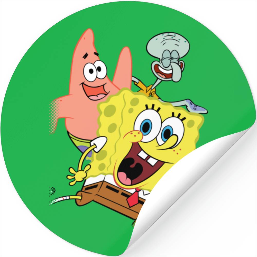 SpongeBob SquarePants Patrick,Squidward,Spongebob Stickers Designed ...