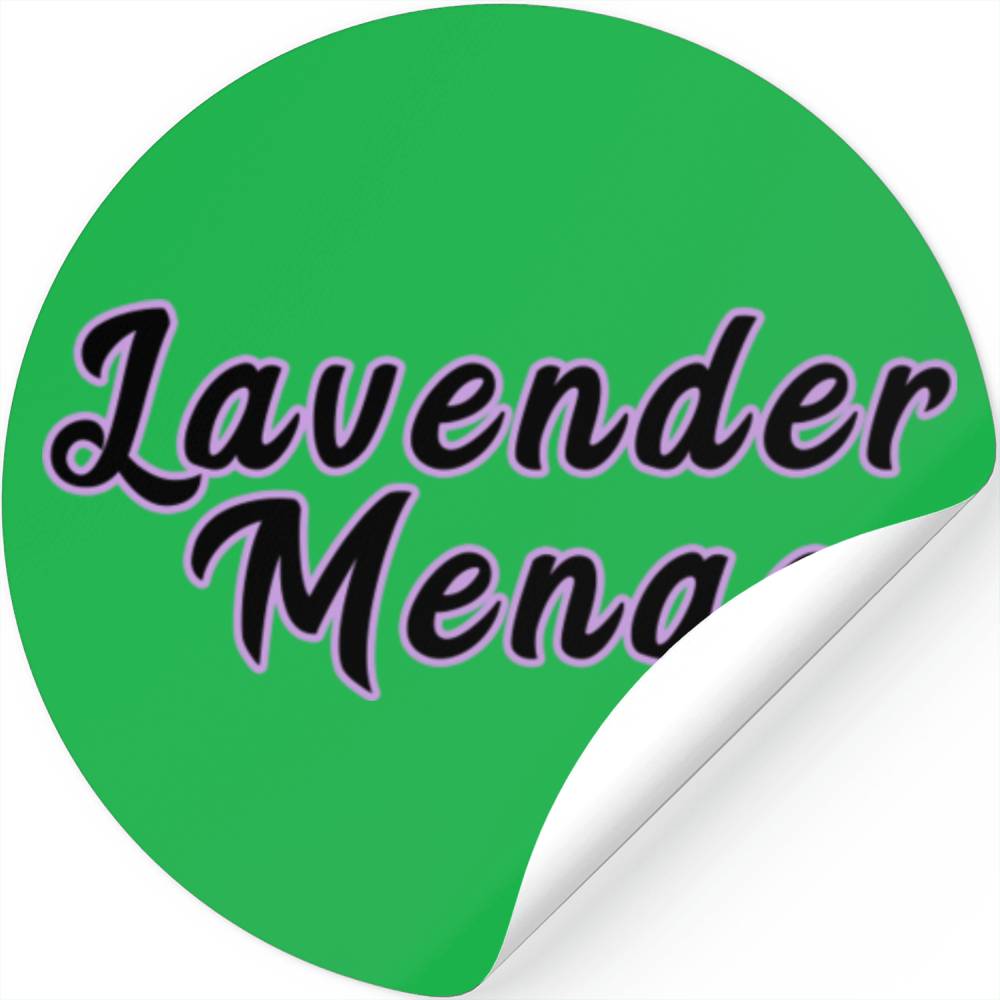 Lavender Menace - Lavender Menace - Stickers Designed & Sold By DaviBarron