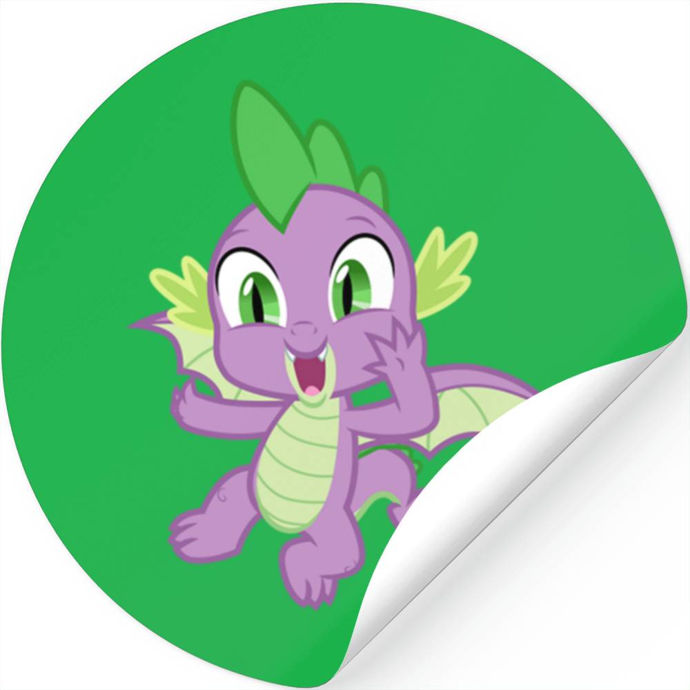 Spike Waving - My Little Pony - Stickers Designed & Sold By DaniellJohnson