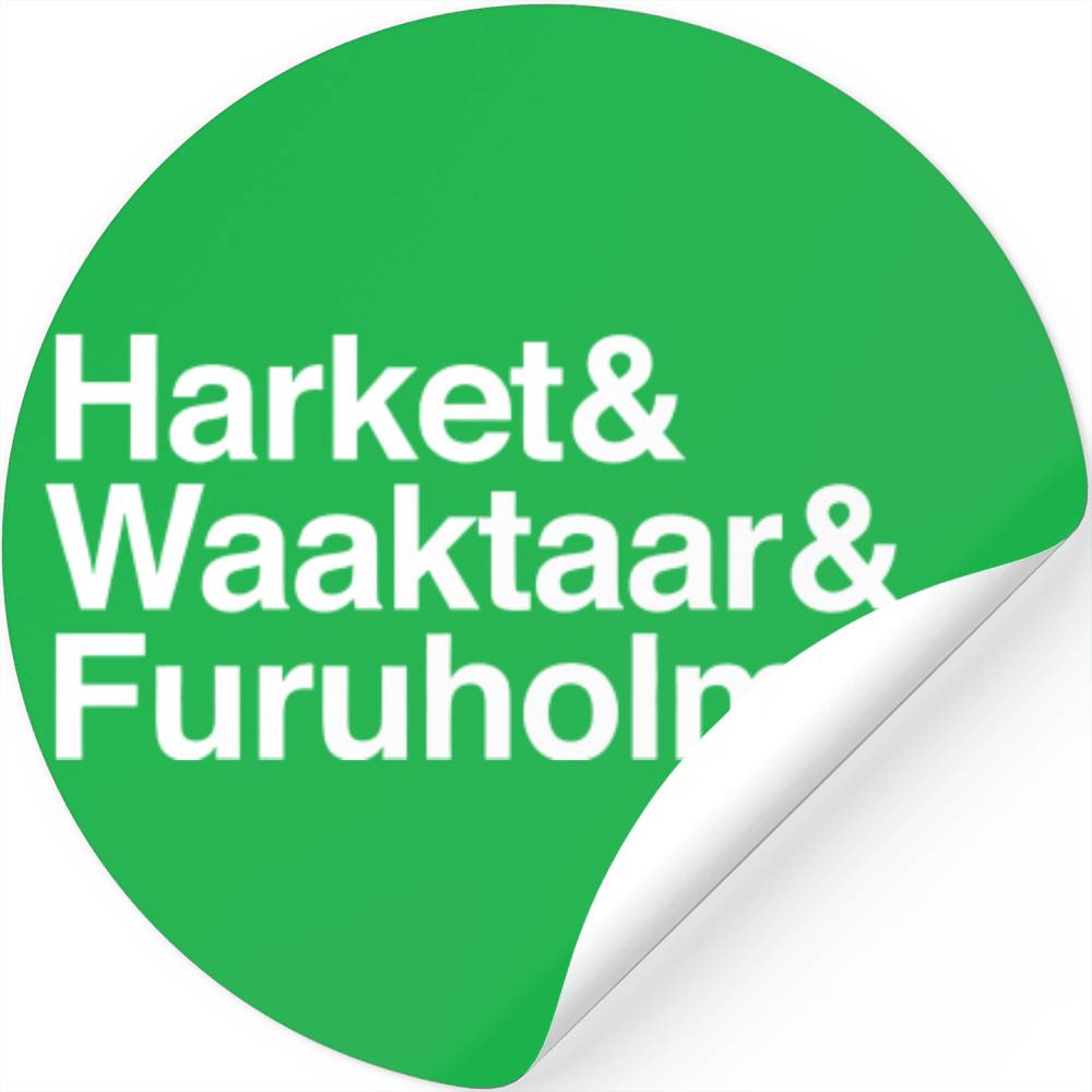 A-Ha Names List Design - A Ha - Stickers Designed & Sold By Isabelle Adam