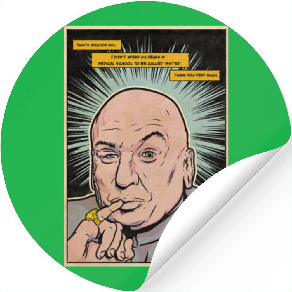 Dr Evil Austin Powers - Austin Powers - Stickers Designed & Sold By ...