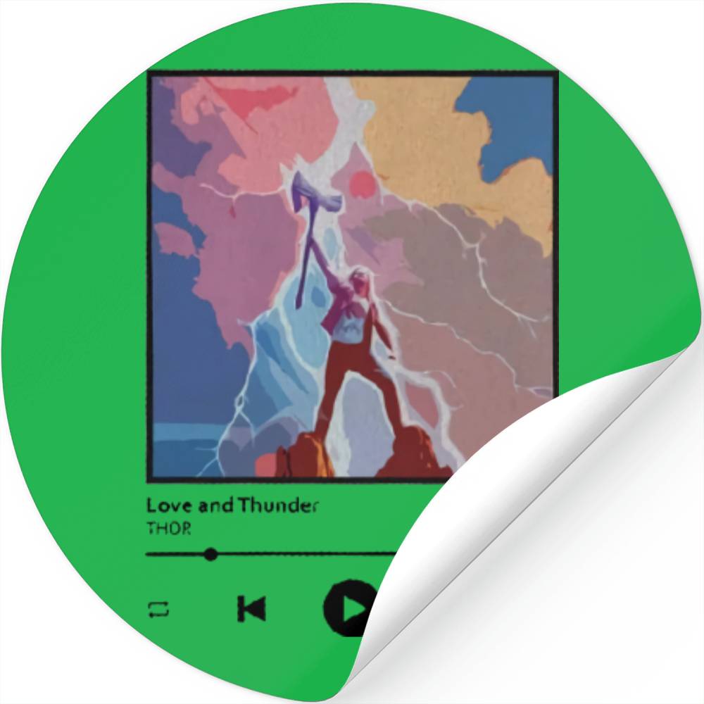 Thor Mighty Crewneck Stickers | Love And Thunder Inspired Stickers ...