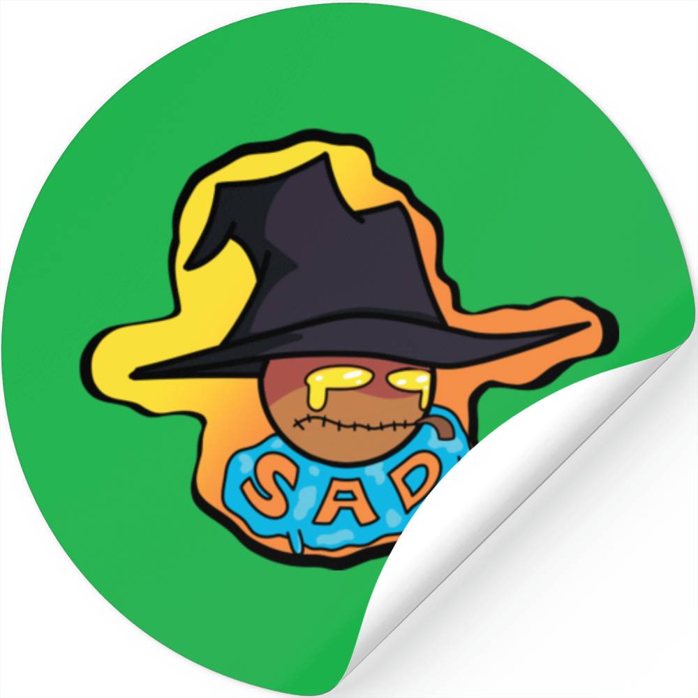 Fnf Zardy Mod Character Graffiti Sad - Fnf Emoji - Stickers Designed ...