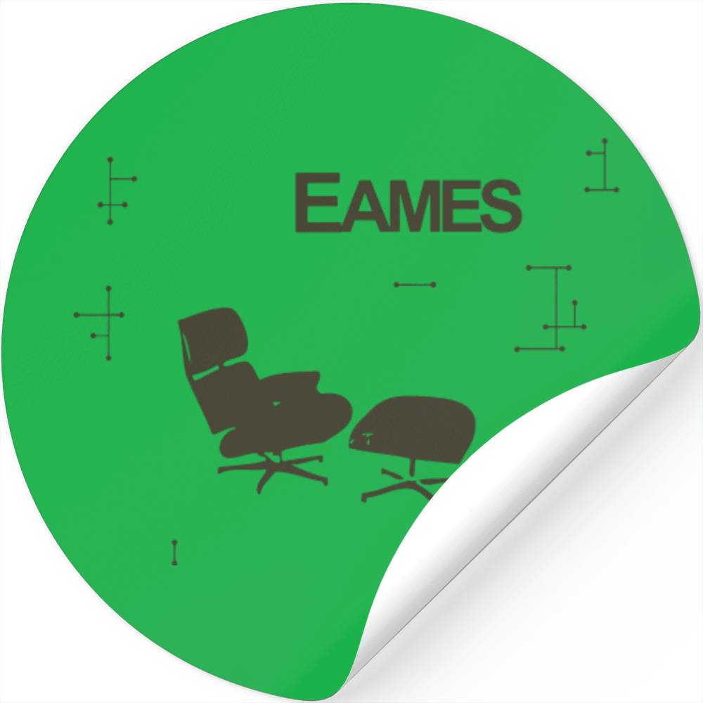 Eames Lounge Chair And Deco Wall Pattern - Eames Lounge Chair ...