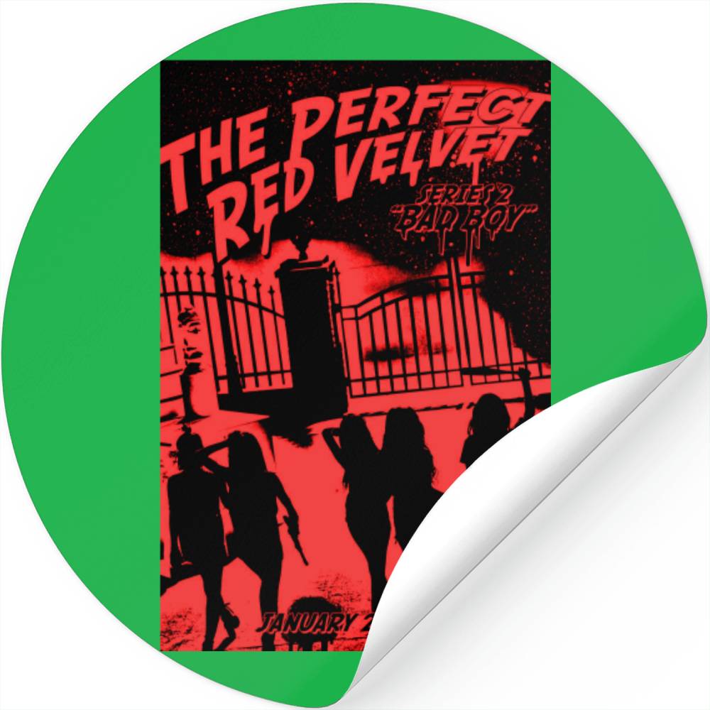 Red Velvet Vintage Stickers, Kpop Merch Designed & Sold By Liver Devonna