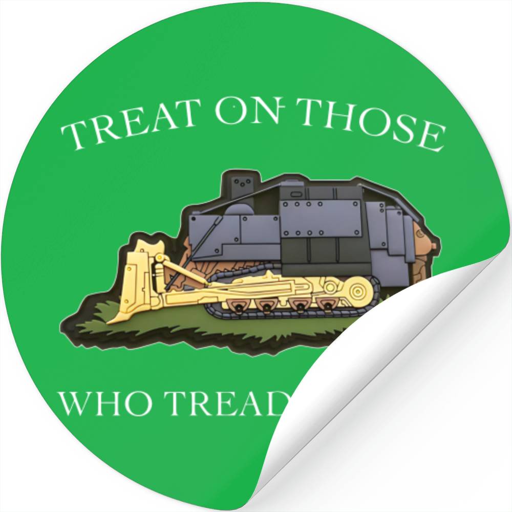 Treat On Those Who Tread On You Vintage Stickers - Treat On Those Who ...