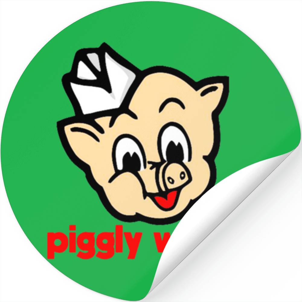 Piggly Wiggly Stickers Designed & Sold By Scott Miller