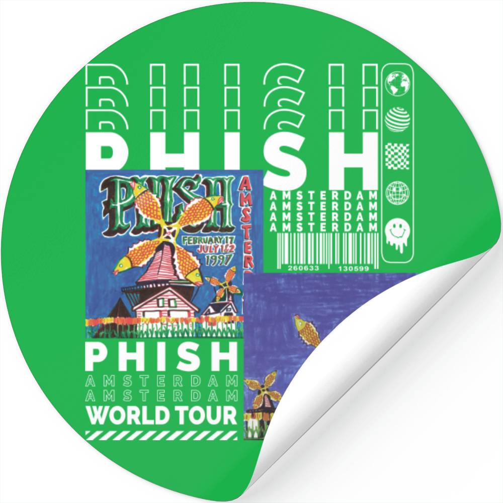 Phish Music Stickers, Vintage Phish Summer 2023 Tour Designed & Sold By ...