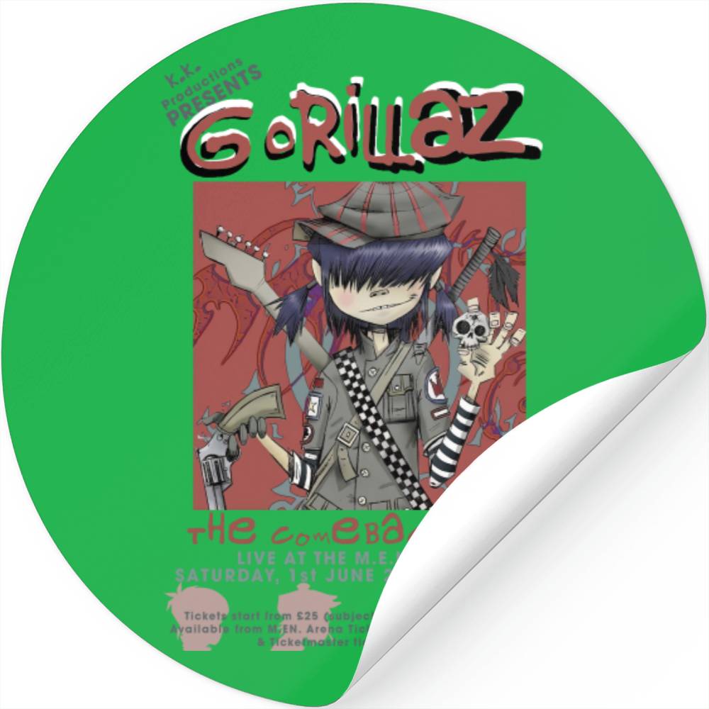 Limited Gorillaz Stickers - Gorillaz Stickers - Gorillaz Stickers ...