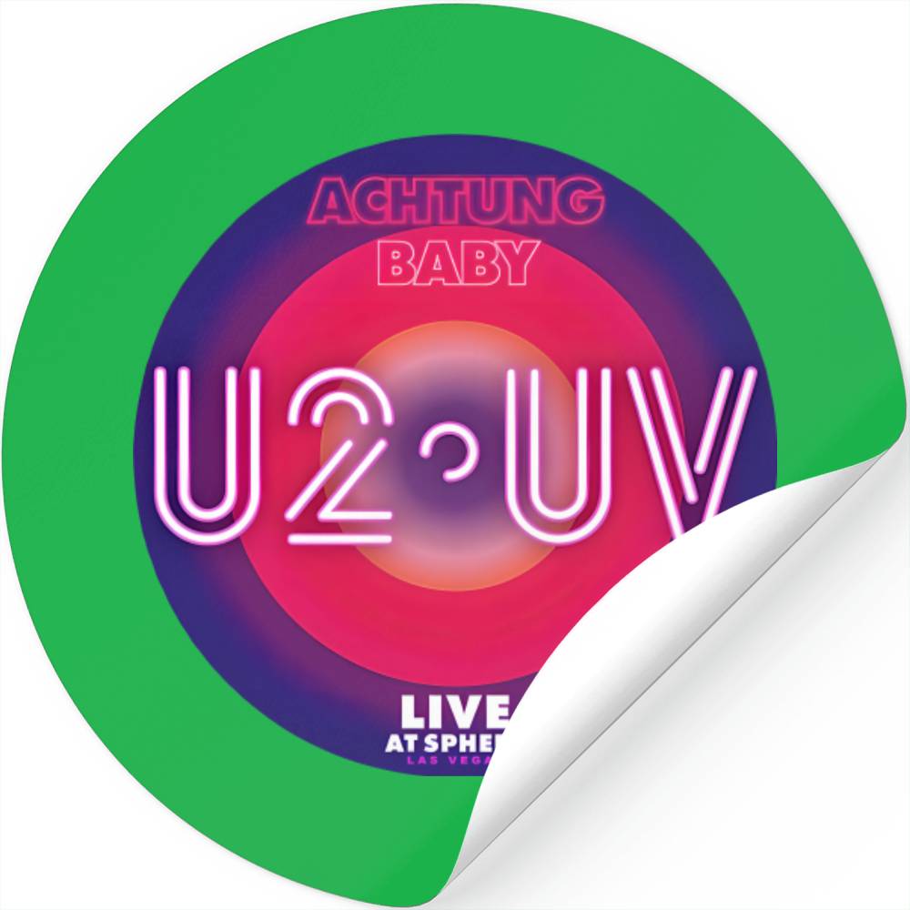 U2 Las Vegas Stickers,U2 Ultraviolet Sphere 2023,U2 UV Logo,U2 Live At ...