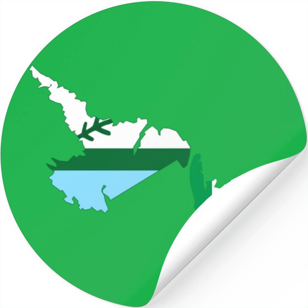Flag_map_of_Newfoundland_and_Labrador_(Island_Flag Designed & Sold By ...