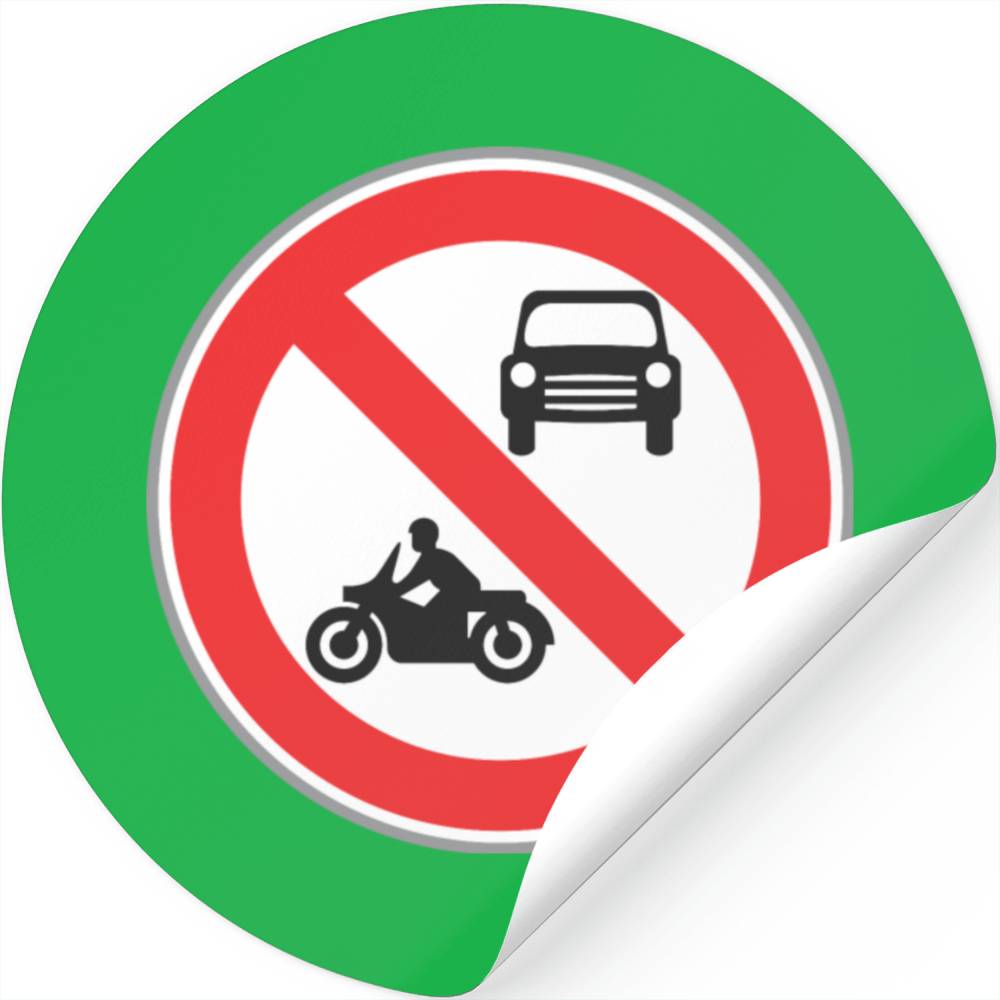 Road_sign_no_moto_and_car Designed & Sold By Bradley Wilson