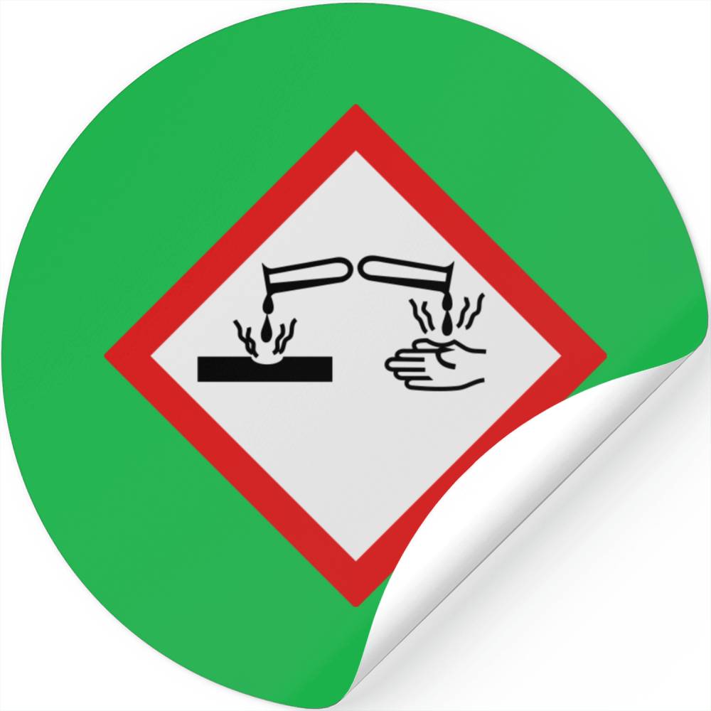 Sign Warning Acid Corrosive (variable Colors!) Designed & Sold By ...