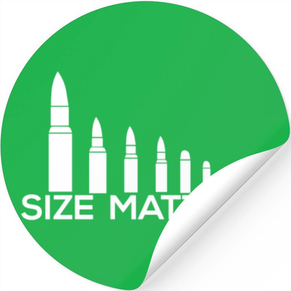 Size Matters Bullets Stickers Designed & Sold By Jafar Shinkafi