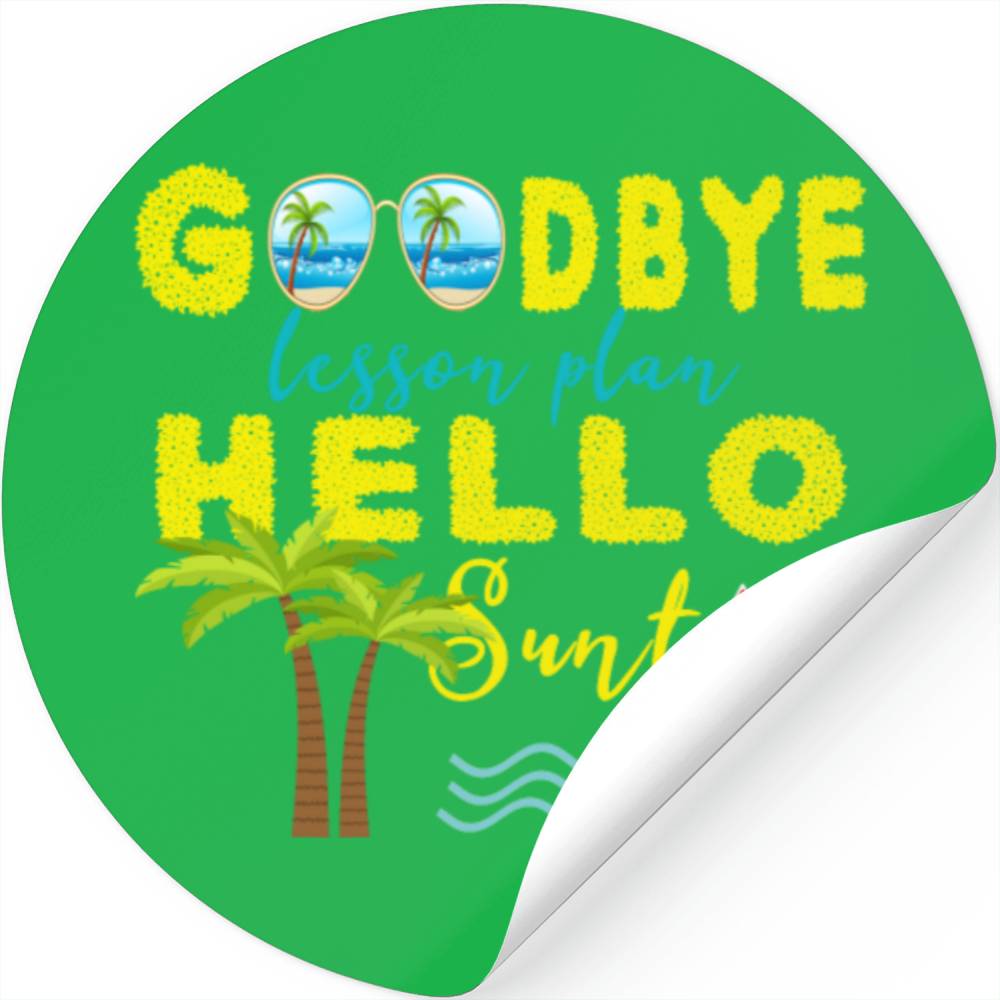 Summer Vacation Teacher Stickers End Of School Year Designed & Sold By ...