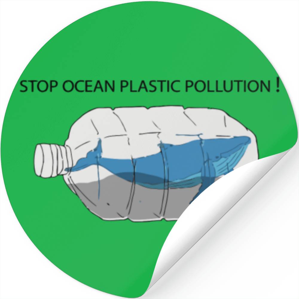 STOP OCEAN PLASTIC POLLUTION Designed & Sold By Carlos Aguirre