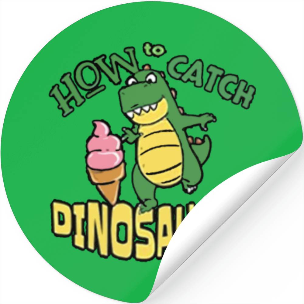 How To Catch Dinosaur Dino T-rex Gift Ice Cream Designed & Sold By Gina ...