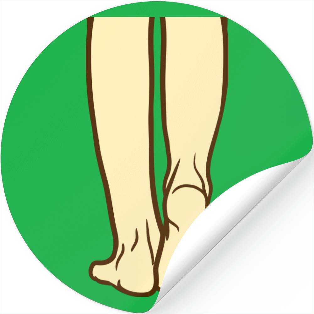 Feet Legs Running Going Pretty Beautiful Sexy Woma Stickers Designed ...
