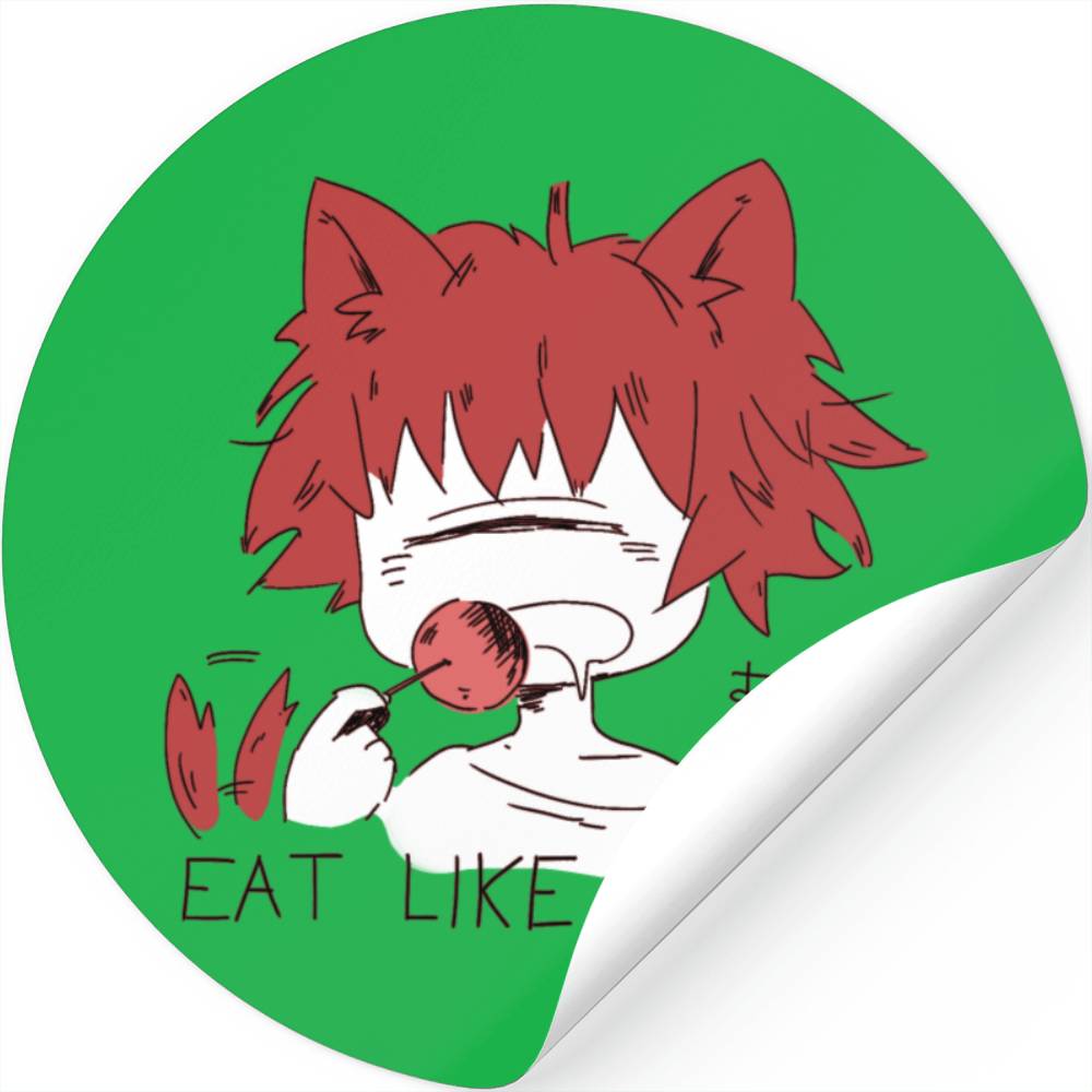 Anime Chibi Kawaii Eat Like A Neko Designed & Sold By Ibrar Mahmood