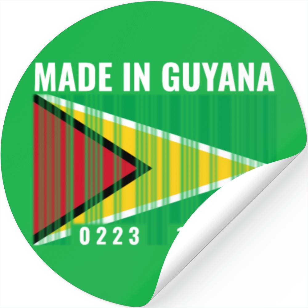 Guyana Heritage Guyanese Roots Barcode Designed & Sold By Joanna Pyszczek