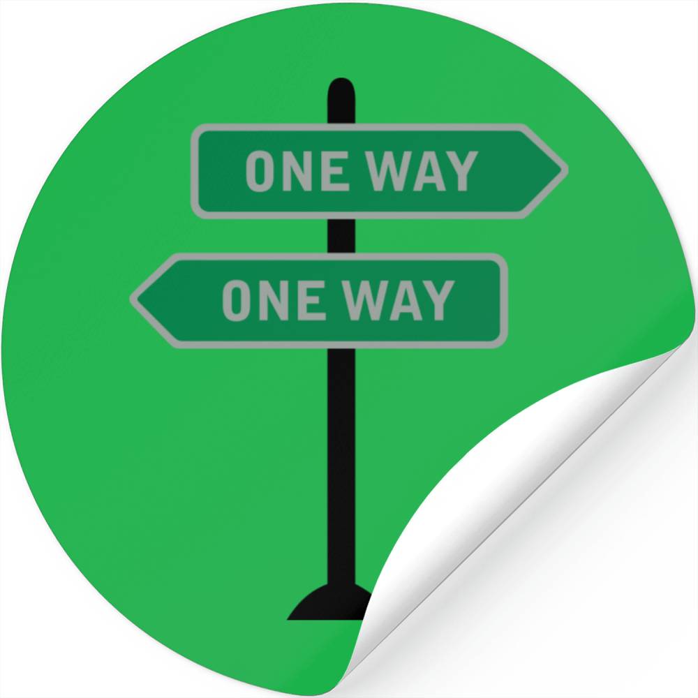 Driving One Way Road Sign Designed & Sold By Poonam Sharma