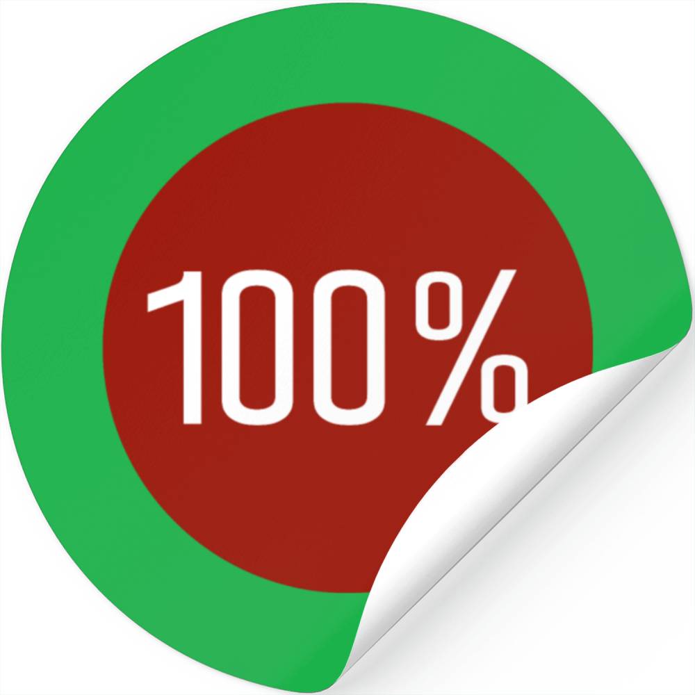 100 Percent Completed Circle Infographic Designed & Sold By Chris Owen