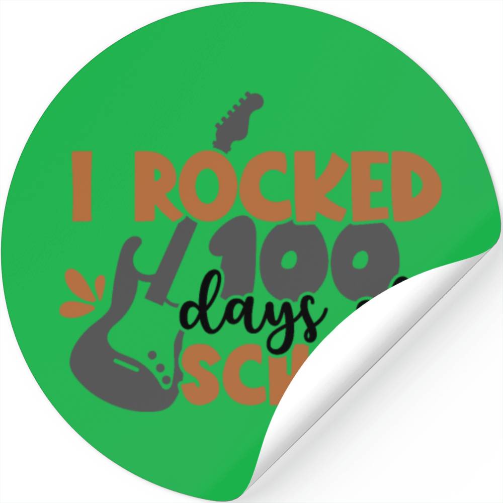 100 Days Of School Rock Designed & Sold By Yash Shah