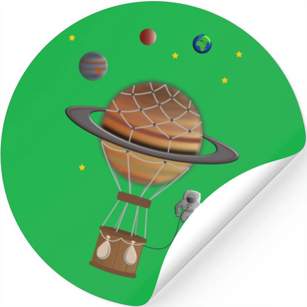 Hot Air Balloon Stars Space Planets Astronauts Designed & Sold By ...