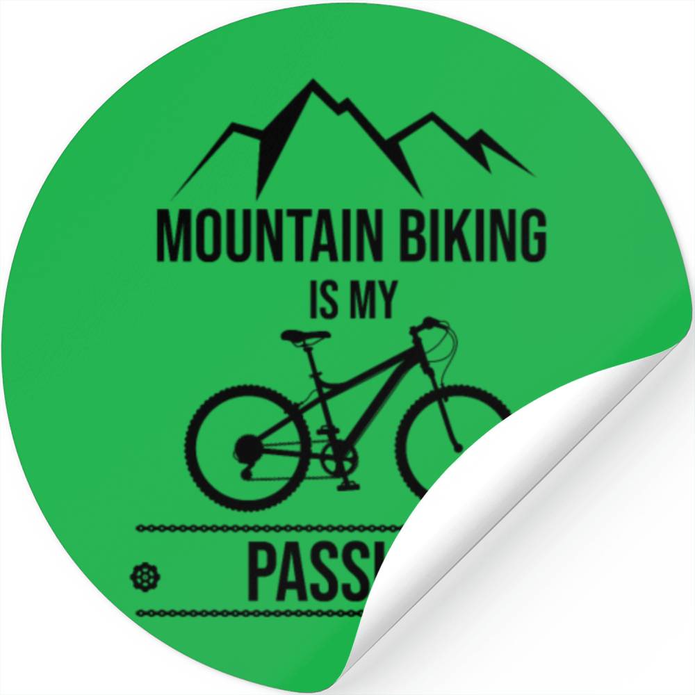 Passionate Mountain Bike Driver - Biking Stickers Designed & Sold By ...