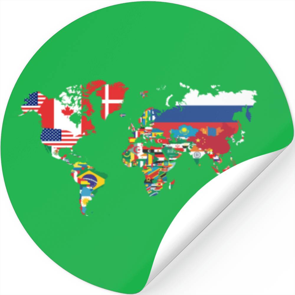 World Map Country Flag Atlas Designed & Sold By Brian Lewis