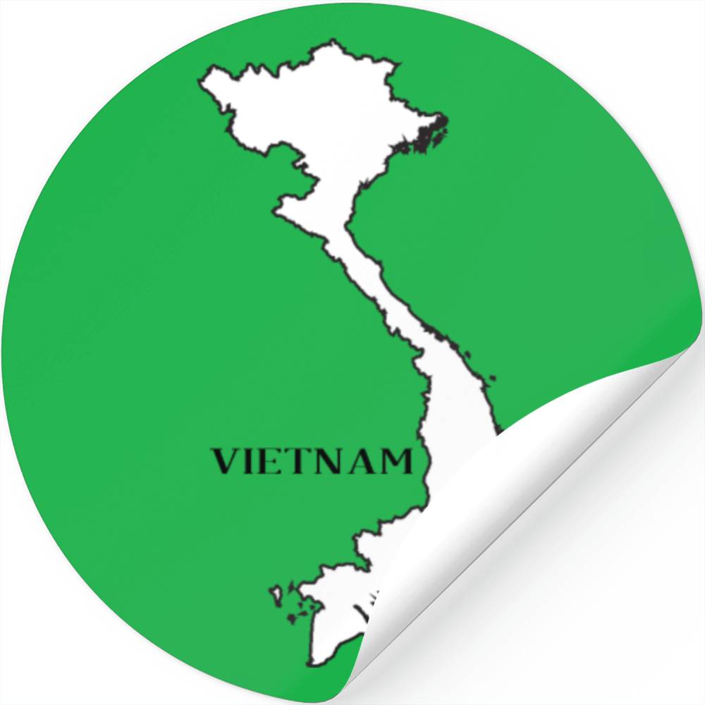 Outline Map Of Vietnam Designed & Sold By Doua Thao