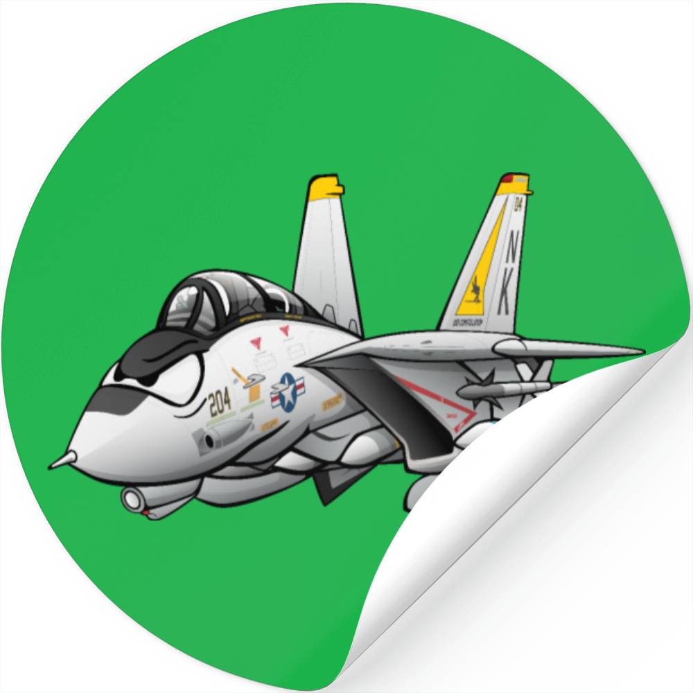 F-14 Tomcat Military Fighter Jet Aircraft Cartoon Designed & Sold By 1 ...
