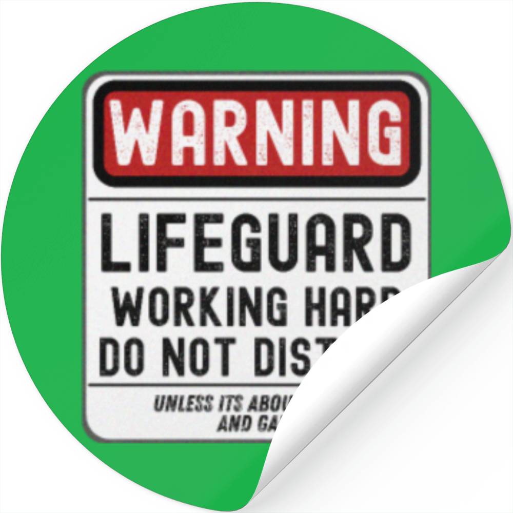 Warning Do Not Disturb Lifeguard Designed & Sold By Robert M Bakish