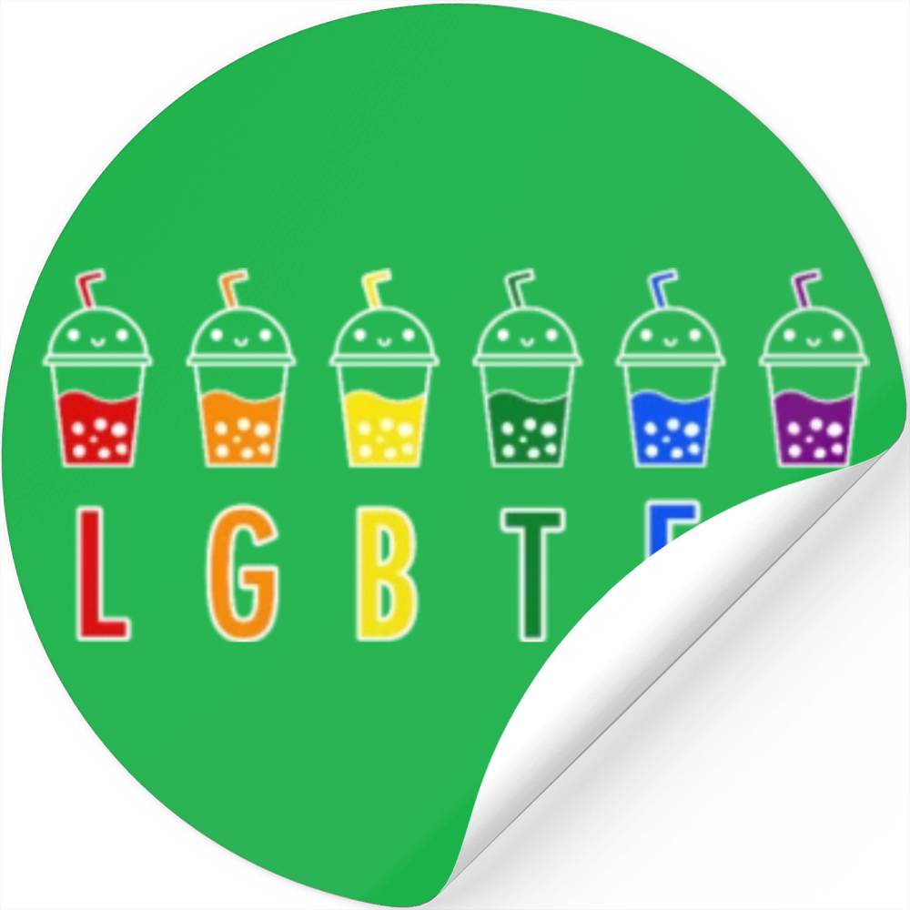 LGBTQ Boba Tea LGBTEA Rainbow Colors Bubble Tea Designed & Sold By Ian ...