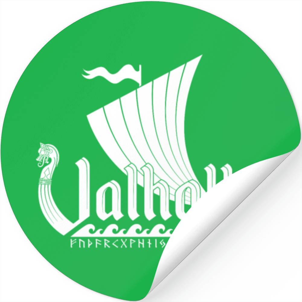 Valhalla Viking Ship Futhark Runes Designed & Sold By Raniere