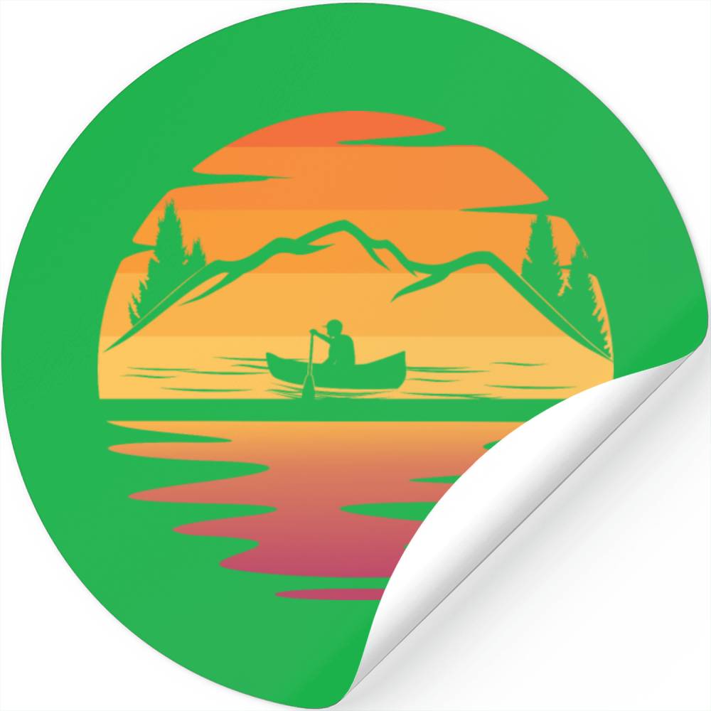 Sunset Canoeing Canoe Lover Canoe Fan Canoe Trip Designed & Sold By BilRoss