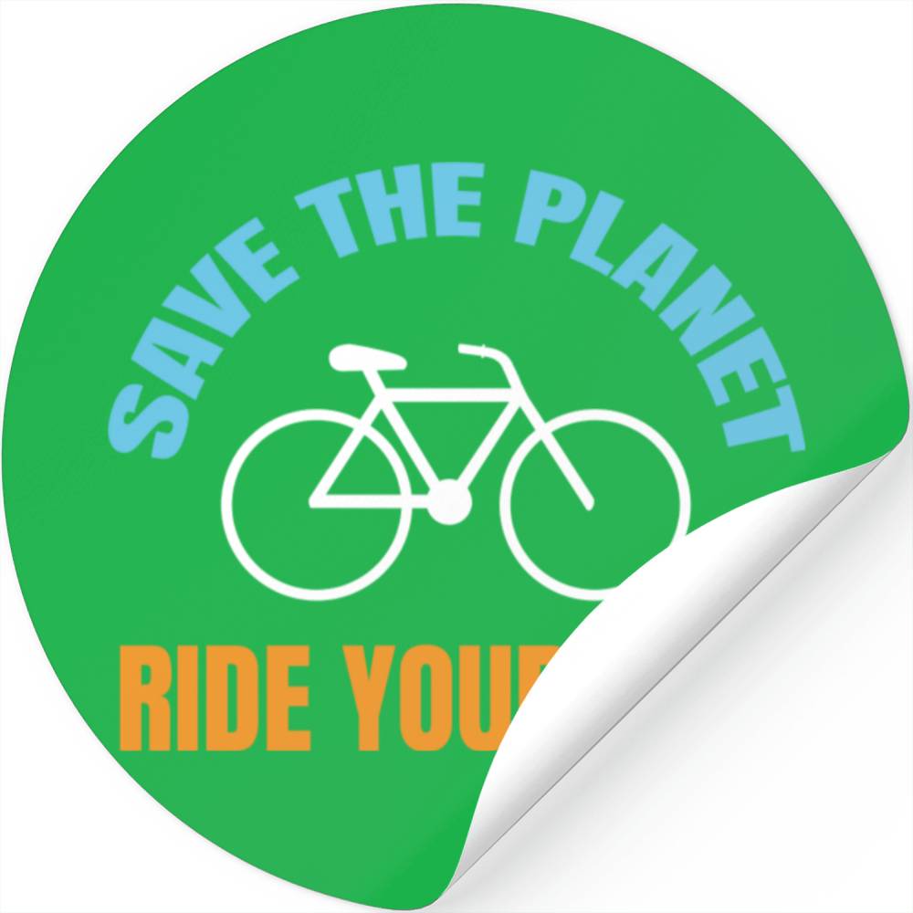 Bicycle Rider Cyclist Save Planet Earh Ride Bike Designed & Sold By ...