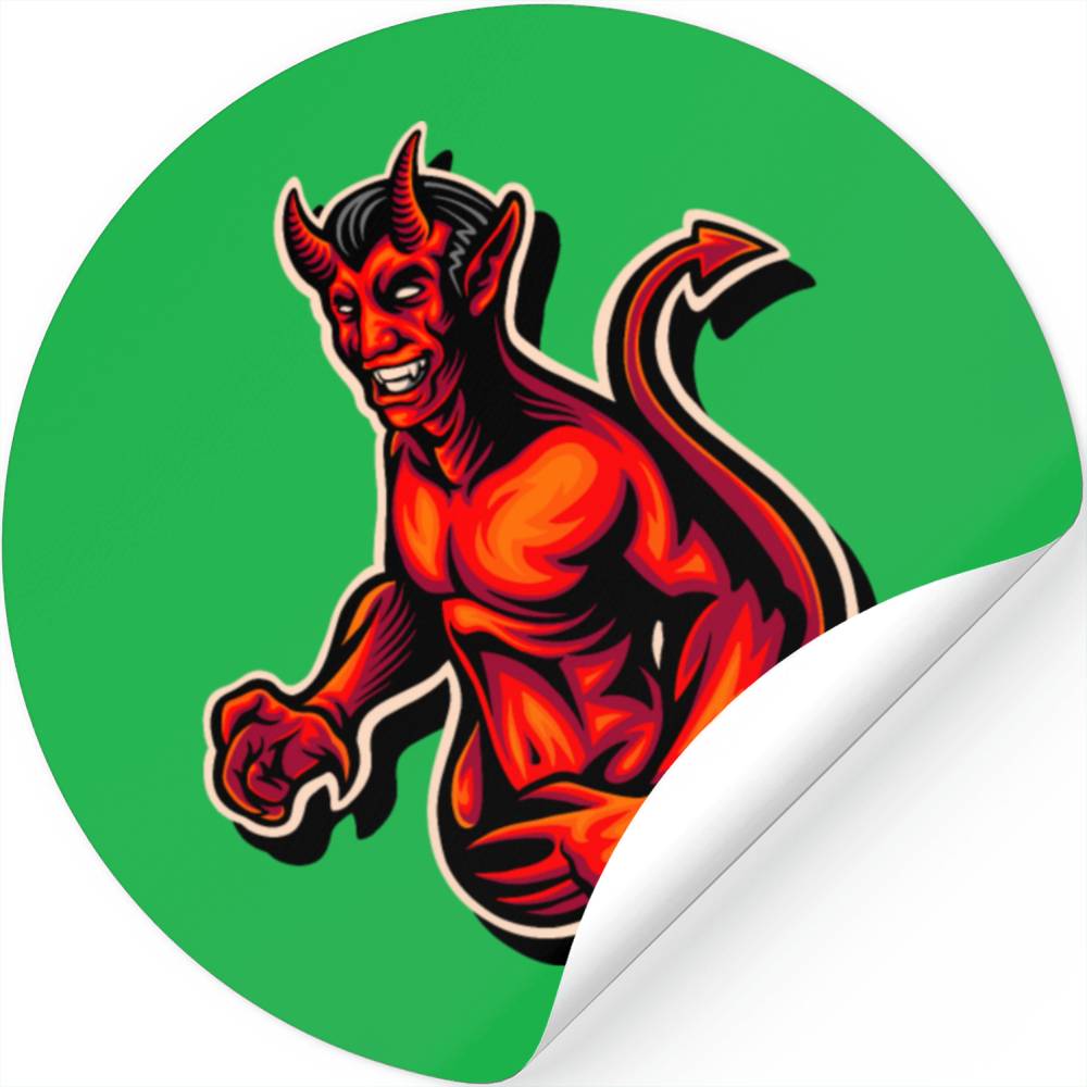 Red Demon Mascot Designed & Sold By Sandor Csuhai