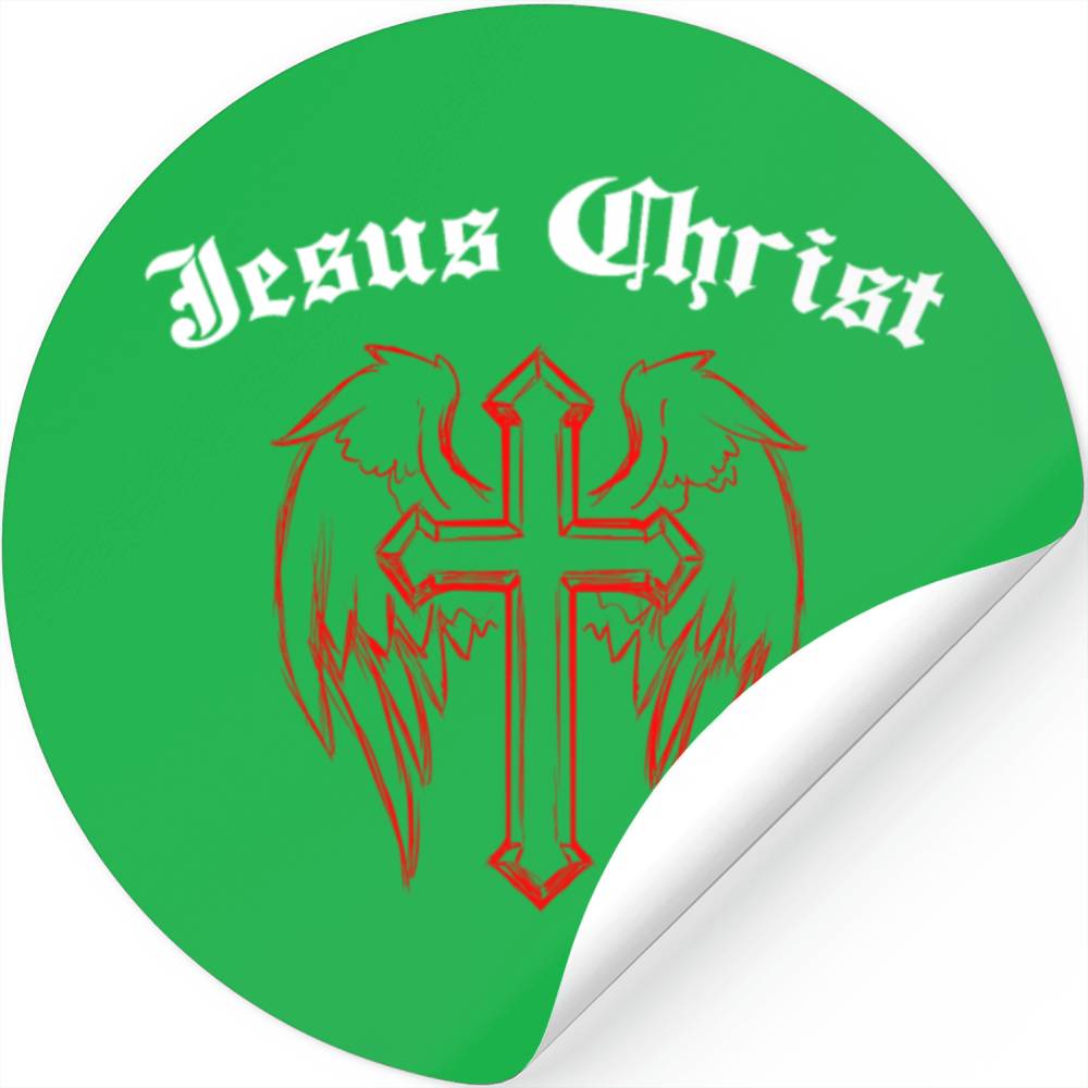 Jesus Christ Logo With Crucifix Wings Designed & Sold By Funke