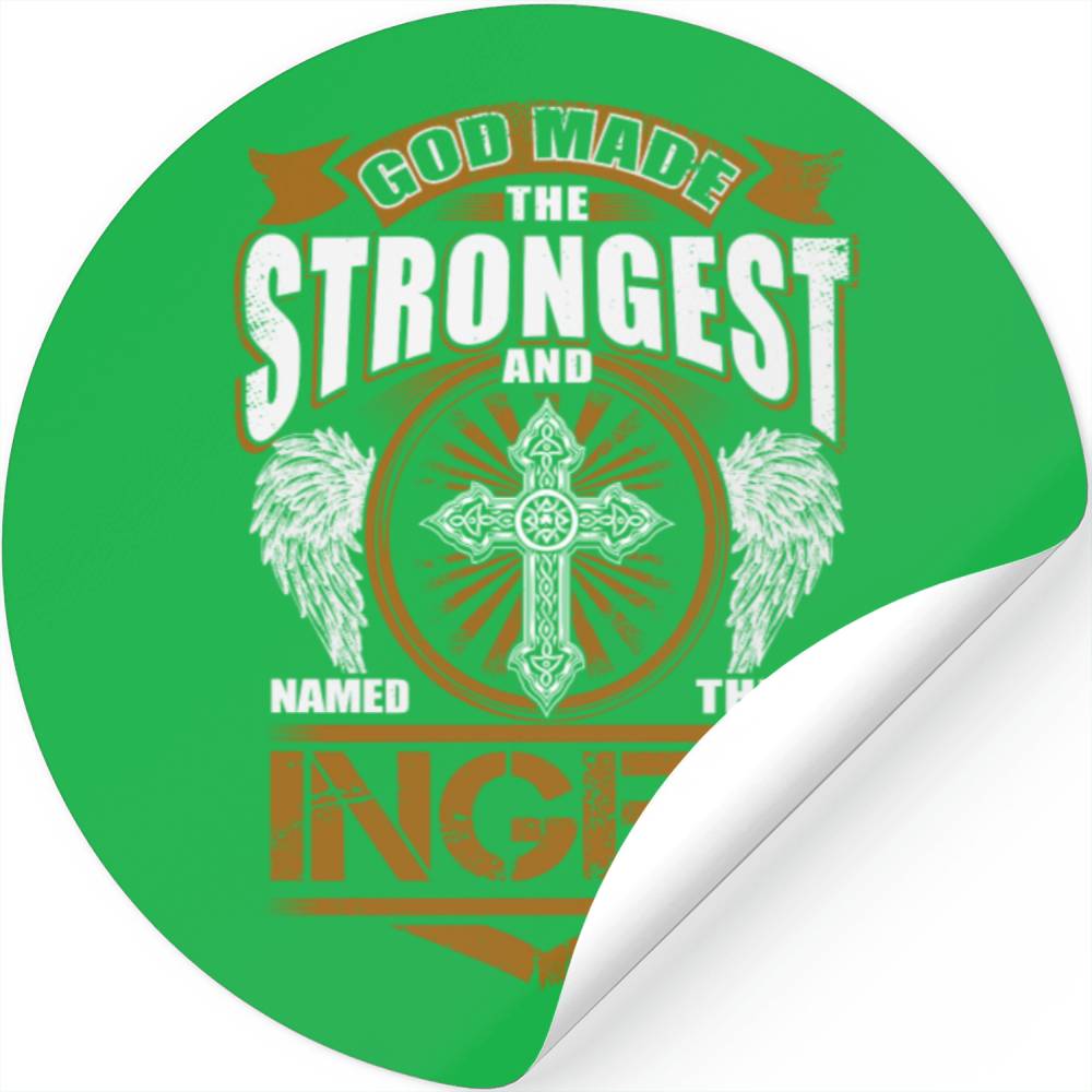 Inger Name Stickers - God Found Strongest And Named Designed & Sold By ...