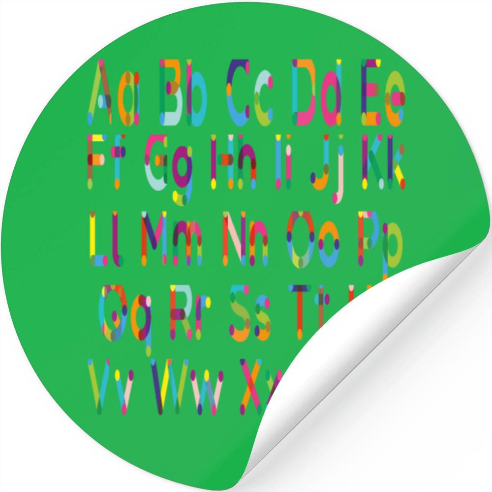 Rainbow Alphabet Uppercase Lowercase Letters ABCs Designed & Sold By ...