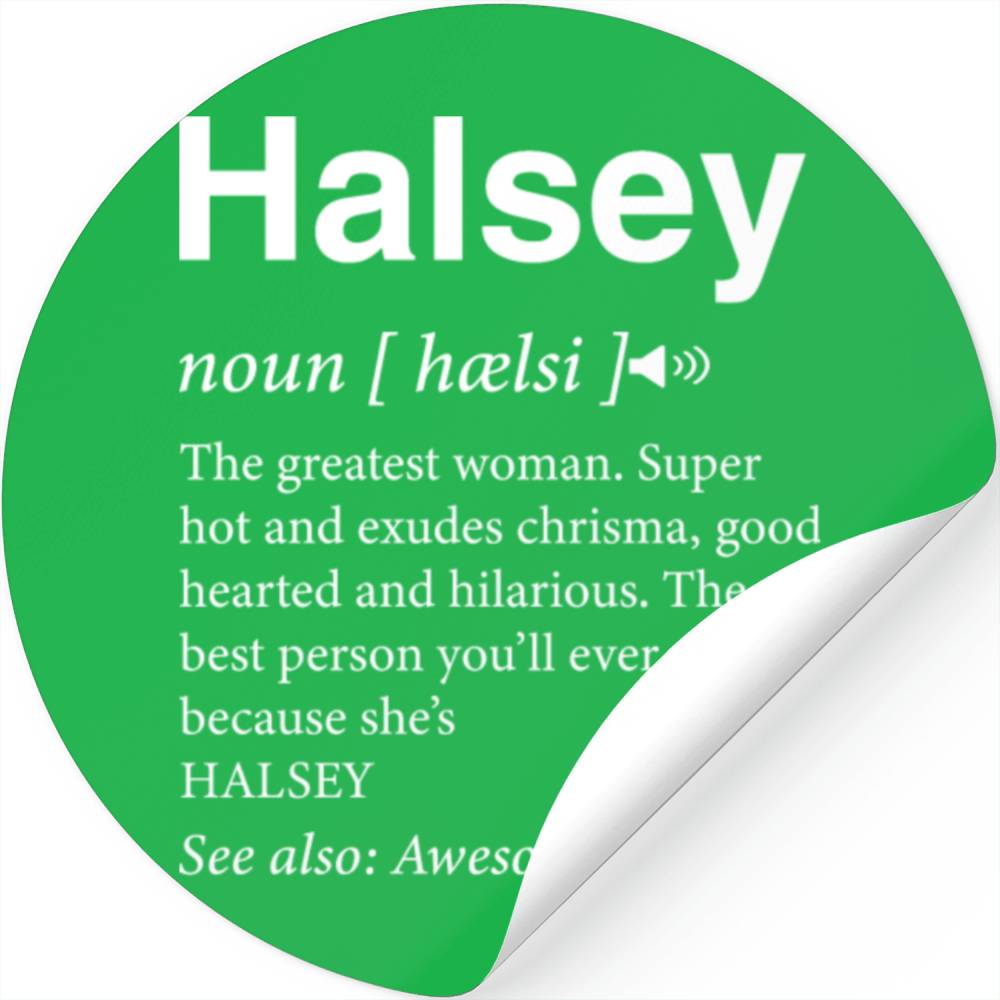 The Name 's Halsey Funny Adult Definition Designed & Sold By Undoing ...