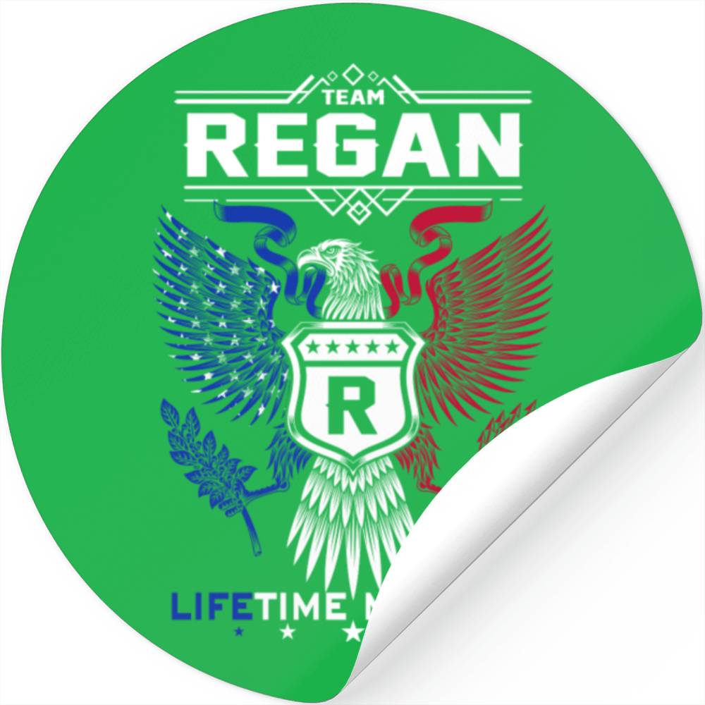 Regan Name Stickers - Regan Eagle Lifetime Member G Designed & Sold By ...