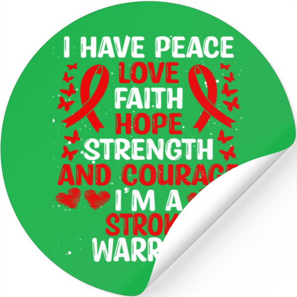 Stroke Warrior Love Stroke Awareness Ribbon Designed & Sold By SHI RIN