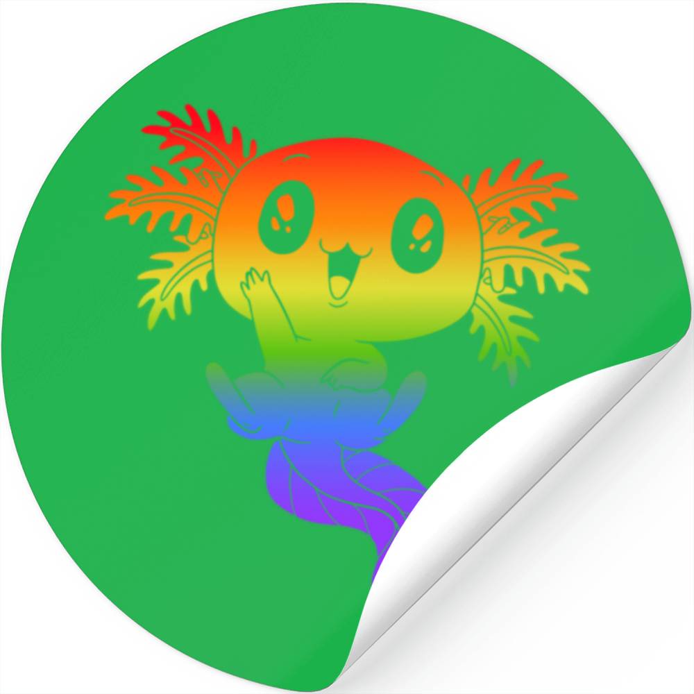 Axolotl LGBTQ Sweet Colored Rainbow Amphibians Designed & Sold By ...