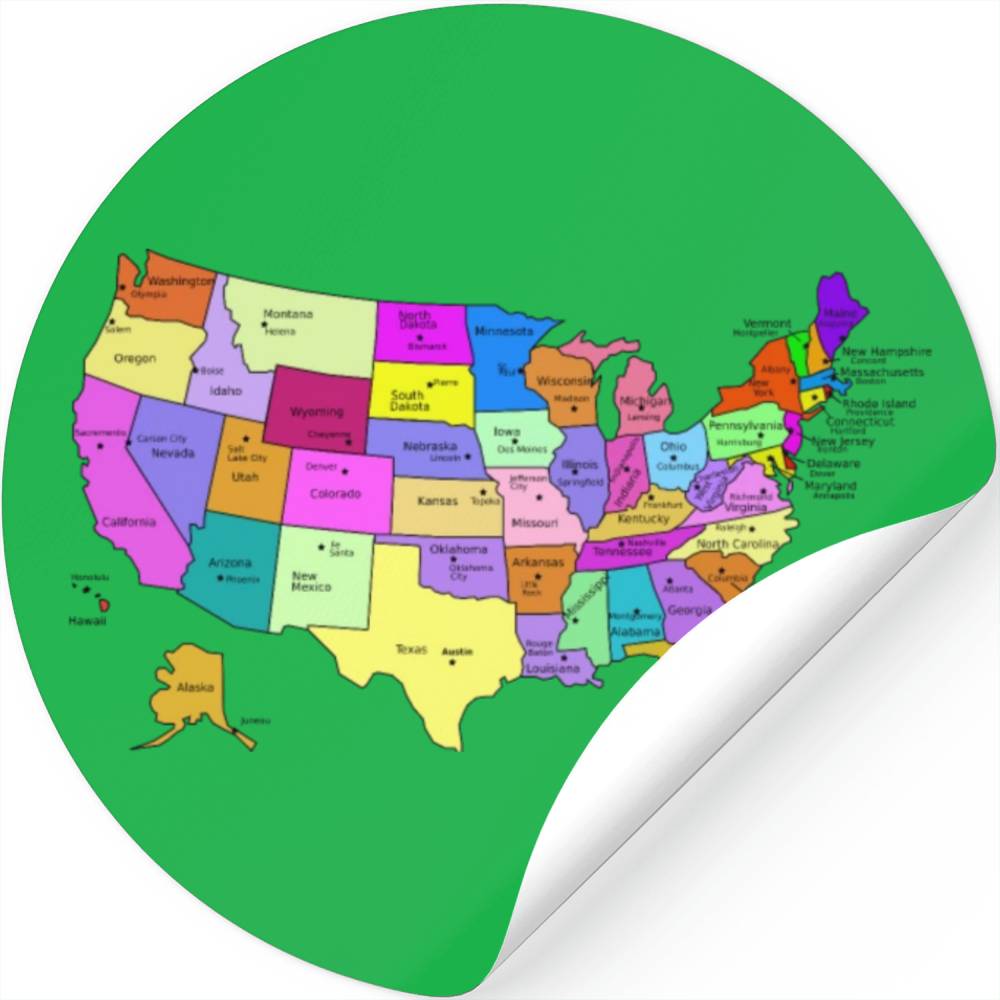 United States Map With Capitals And State Names Designed Sold By united-states-map-with-capitals-and-state-names-designed-sold-by