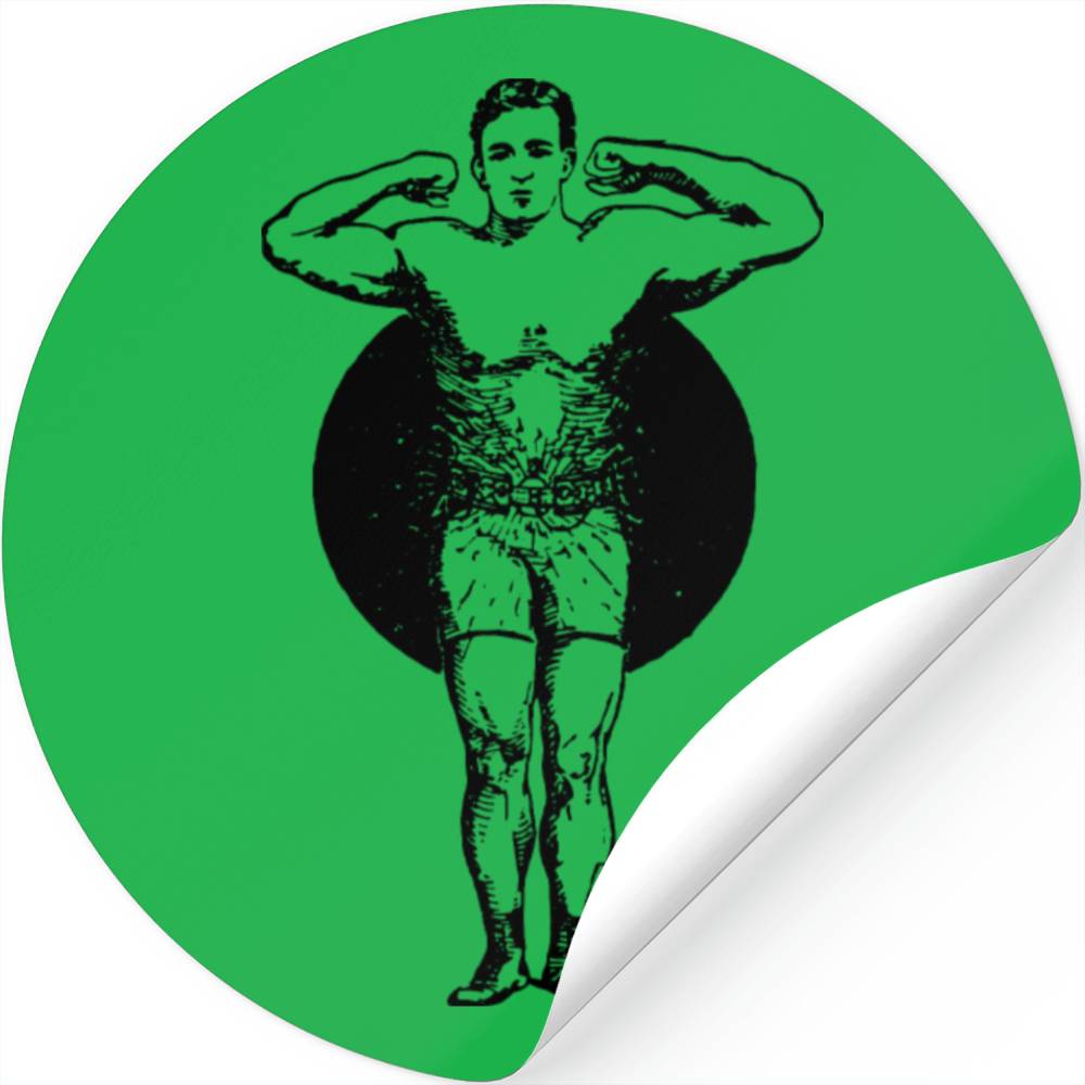 Muscle Man In Circle Designed & Sold By Atul Charde