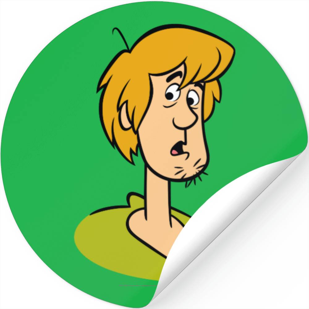 Shaggy Surprised Stickers Designed & Sold By Charu Sharma